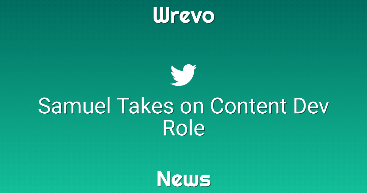 Samuel Takes on Content Dev Role | Brighter Shores News